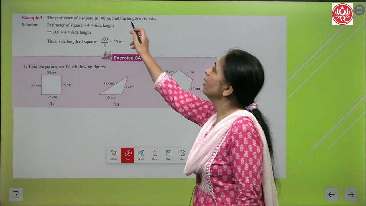 G Ram Books Revised Maths Wisdom Class 7 Chapter 8 Perimeter And Area - YouTube