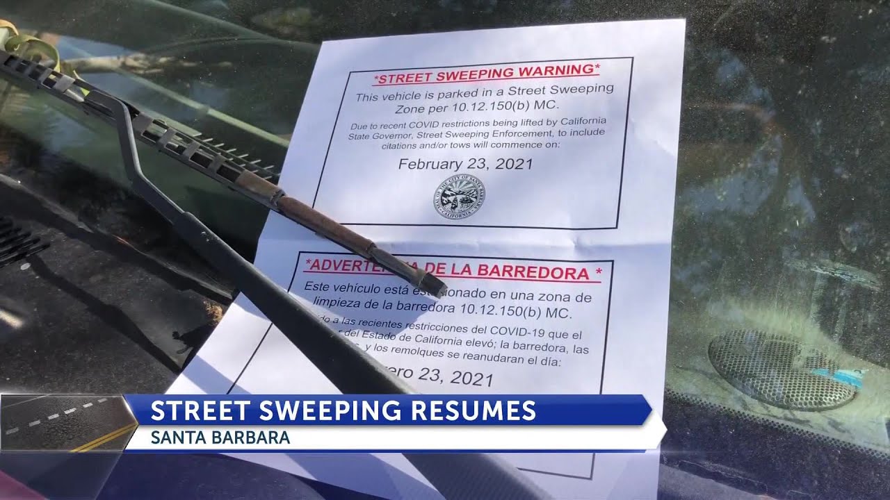 Street sweeping resumes with a warning - YouTube