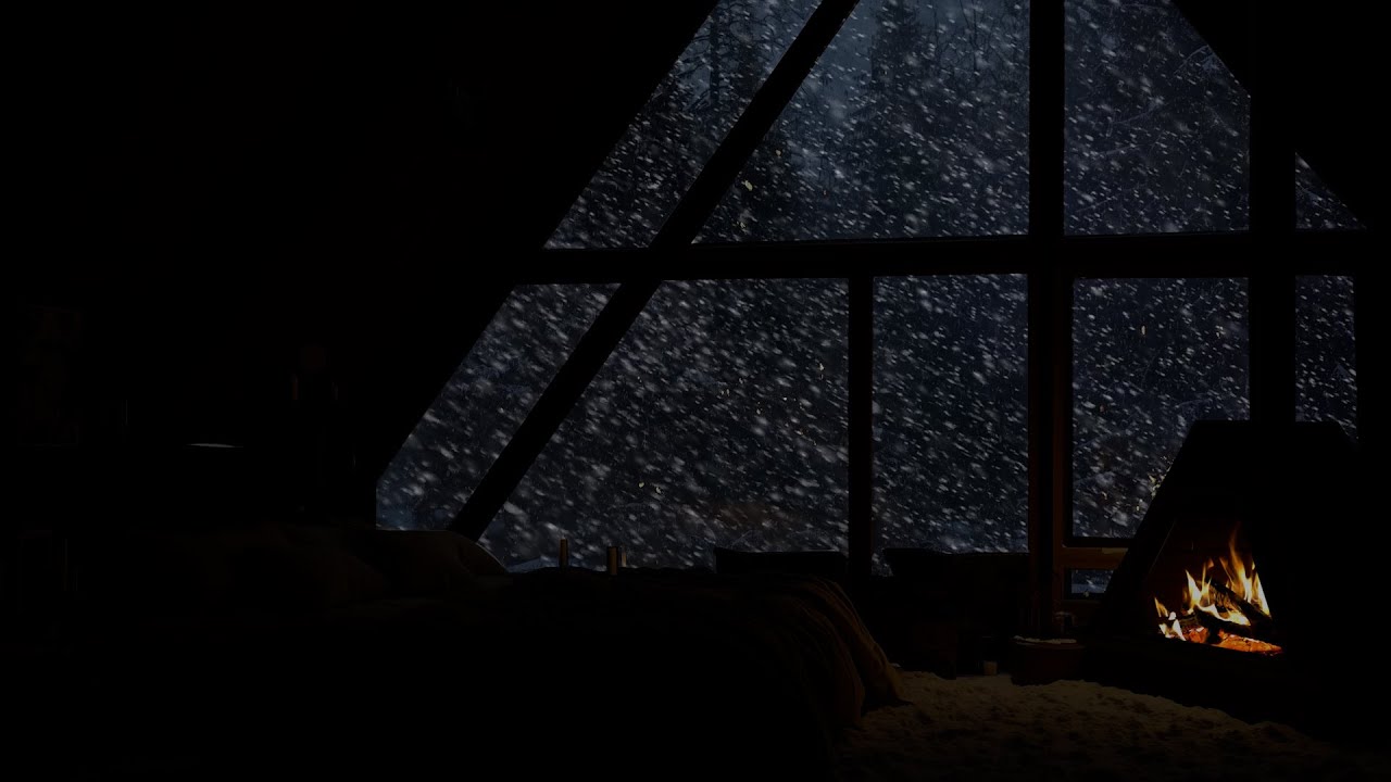 Dark Winter Storm Ambience for Deep Sleep | Winds Howling in the Night ...