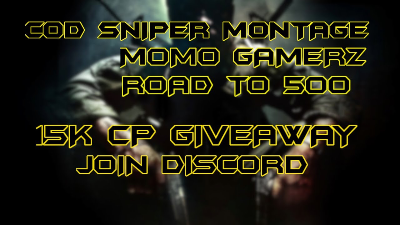 COD BEAT SYNC SNIPER MONTAGE..🥰🔥🔥 😍!!!!!!! GIVEAWAYYY ALERTTTTTT ...