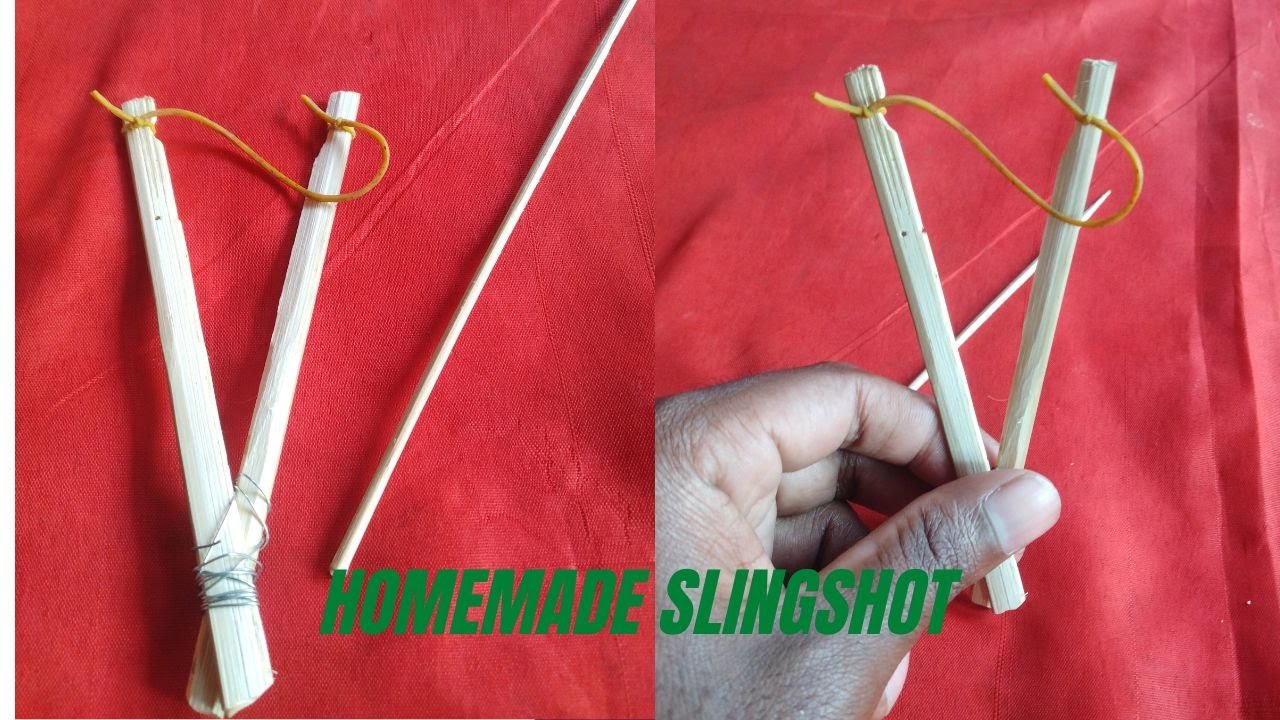 How to make a simple slingshot at home easy || Taher craft 5min|| - YouTube