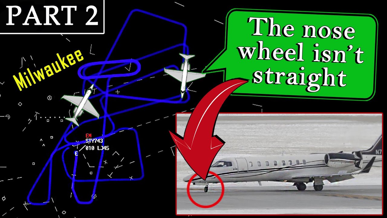 [PART 2] Learjet has NOSE WHEEL FAILURE | "Tower said it is kind of ...