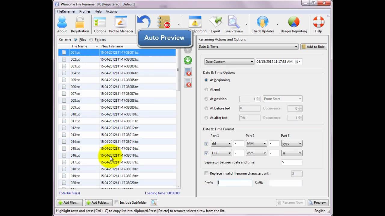 How to add system date attributes in file names - YouTube