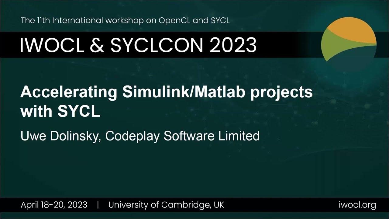 Accelerating Simulink slash Matlab projects with SYCL - YouTube