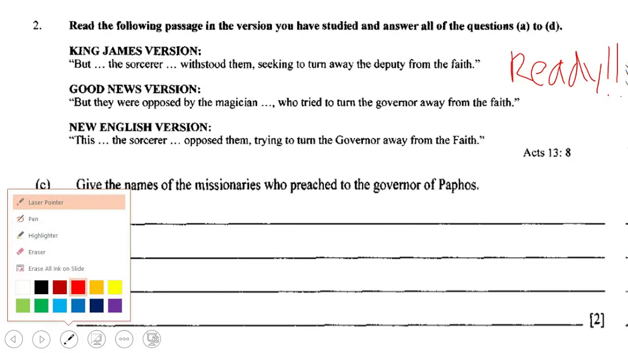 BJC religious studies paper 1 2018 question 2c - YouTube