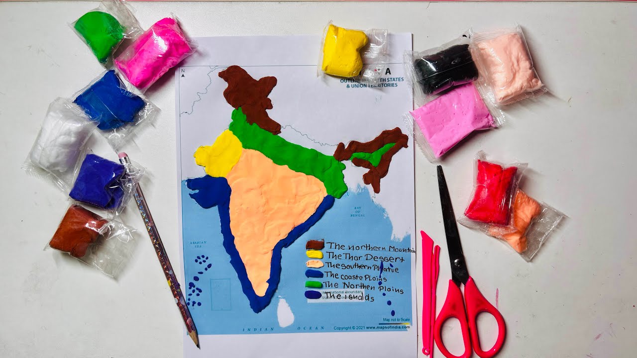 Clay Project | Five Landforms of India | CreativeWorldOfDevishi - YouTube