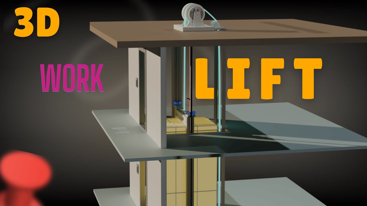 How Lift Works in 3D | Elevator Working Explained Simply - YouTube