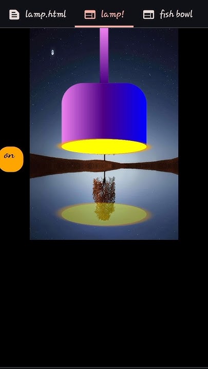 lamp😯light in water animation by html,css #shorts #coding #designers #developer #coder# ...