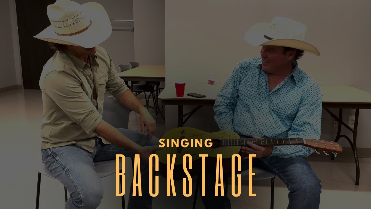 Randall King singing backstage with Clay Walker! - YouTube