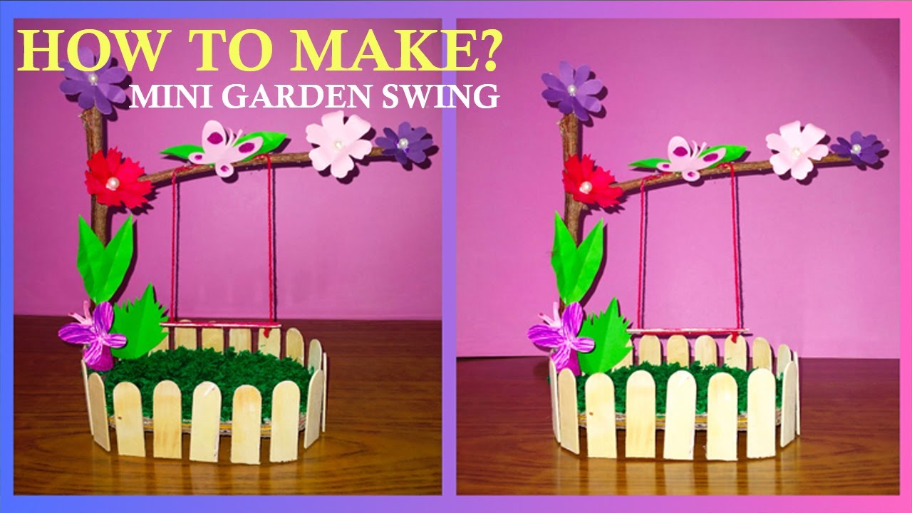 How to Make Swing Jhula | Miniature Swing Made with Sticks | Easy DIY ...