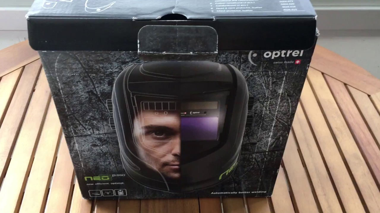 Optrel Neo p550 welding helmet - YouTube