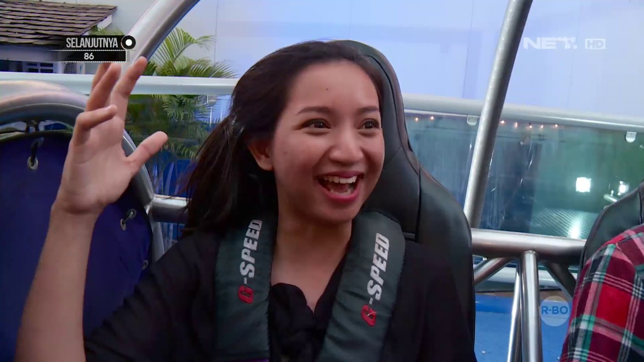 The Newsroom-Moment Gemeteran Syarifah Rahma Saat Naik Wahana Slingshot ...