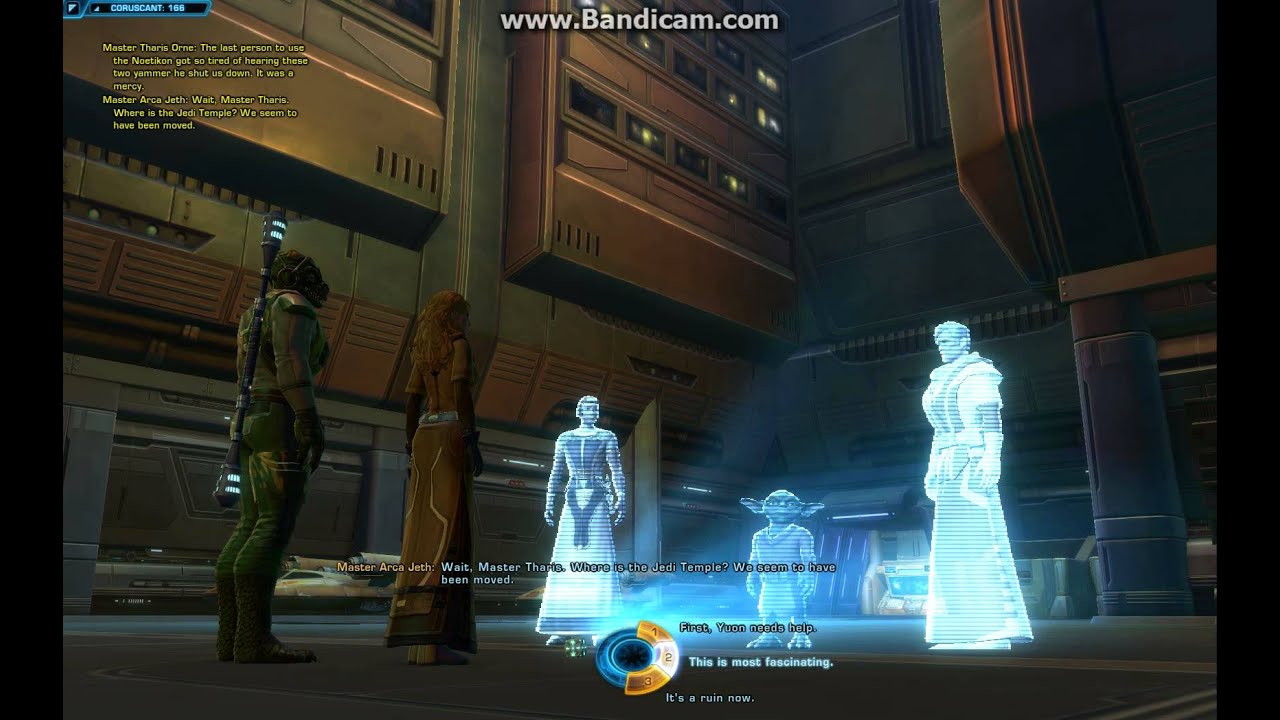 Swtor - Jedi Consular - Noetikon of Science - Coruscant - YouTube