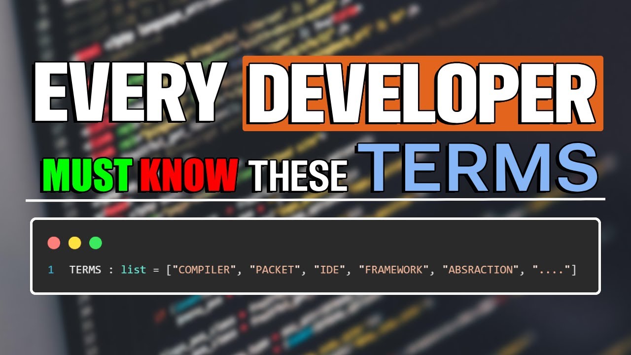 20 Terms Every Developer Should Know! - YouTube