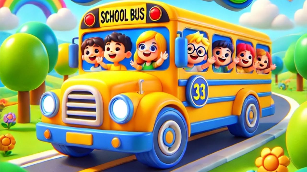 Wheels on the Bus | Kids Cartoons & Nursery Rhymes | Smart Kids - YouTube