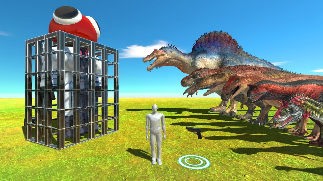 Help The Carnivorous Dinosaurs Rescue Rainbow Friend Red - Animal ...