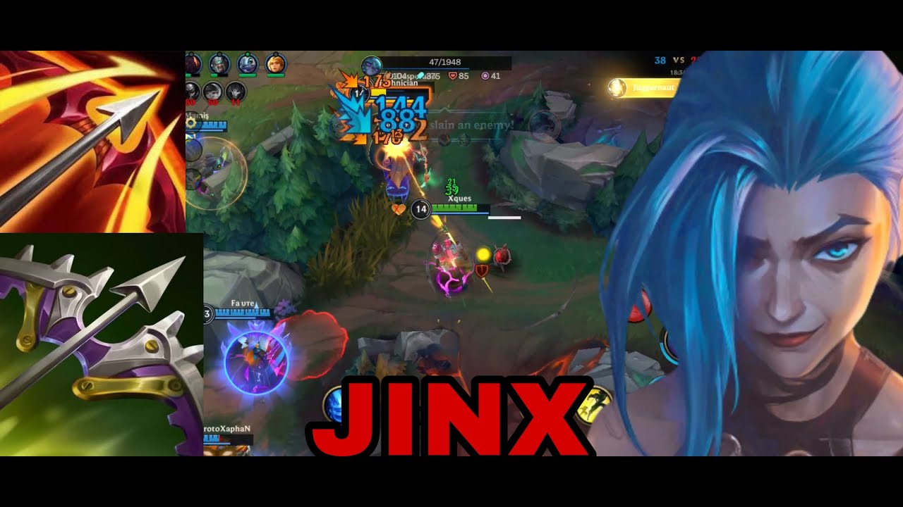 Jinx High Attack Speed and Damage Build Guide in Wild Rift!" - YouTube