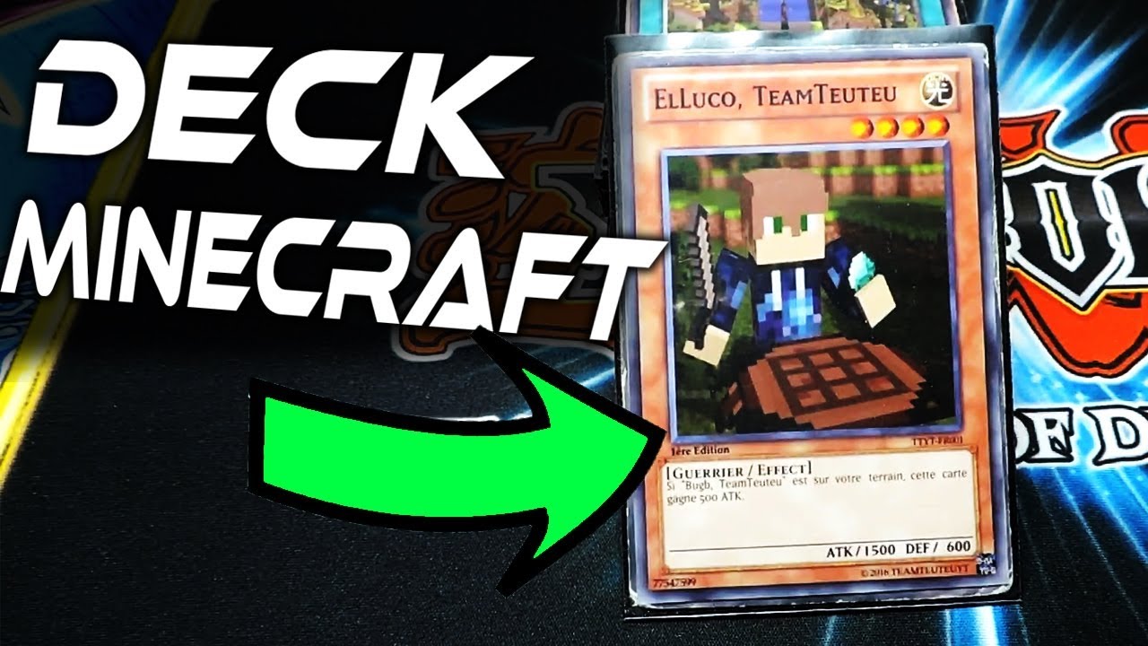 Un deck Yu-Gi-Oh! Minecraft !? - YouTube