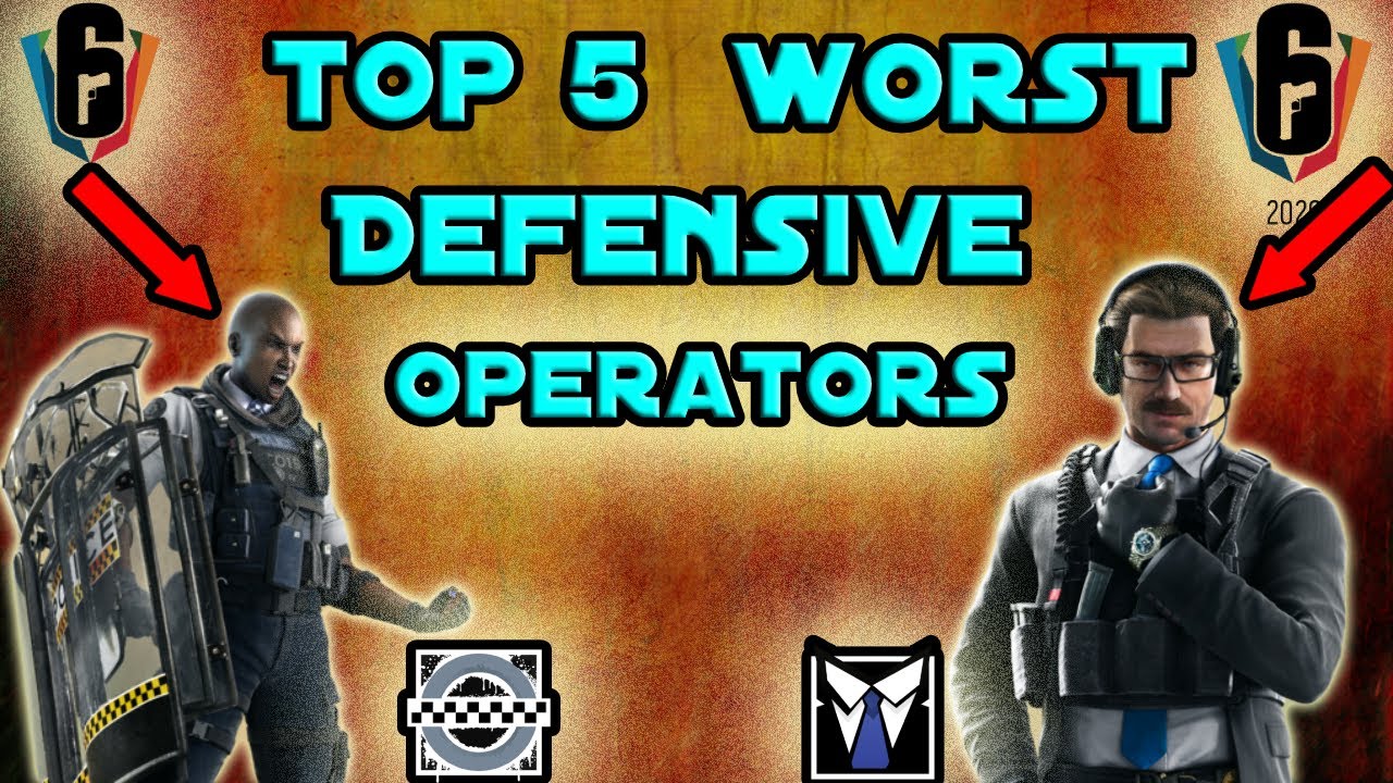 Top 5 worst Defensive operators for beginners-Rainbow Six Siege - YouTube