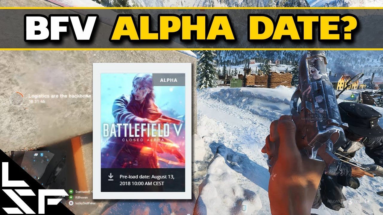 BFV BETA / ALPHA August 14th | Battlefield 5 Sniper Gameplay - YouTube