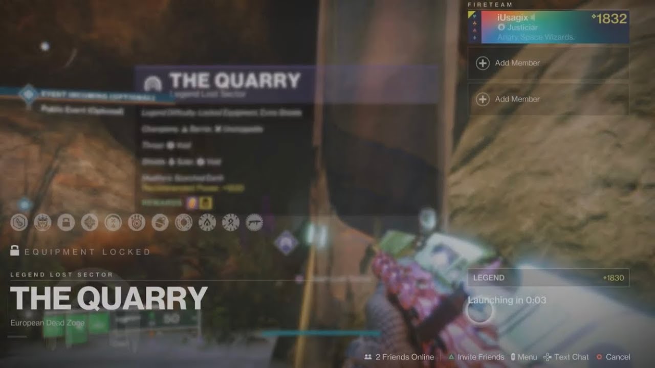 Destiny 2 The Quarry Legendary Solo Flawless Lost Sector Warlock Strand ...