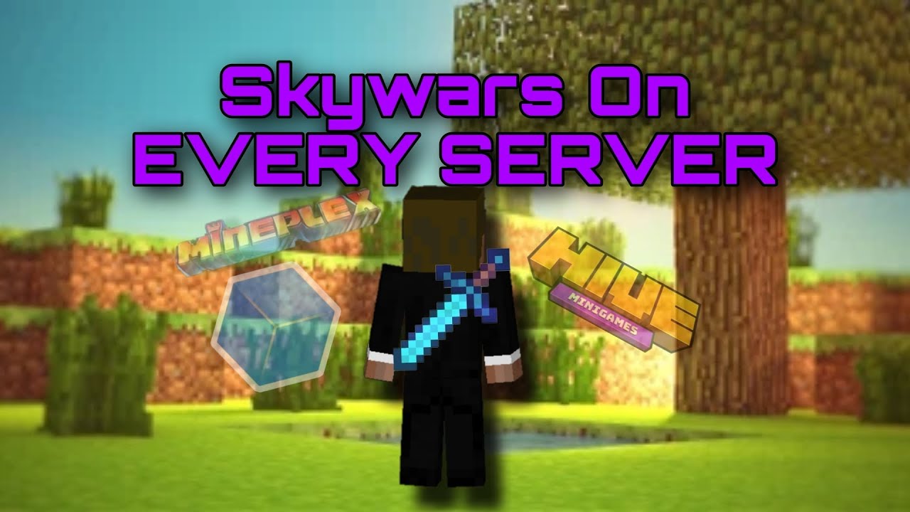 So I Played SKYWARS On Every Minecraft Server... - YouTube