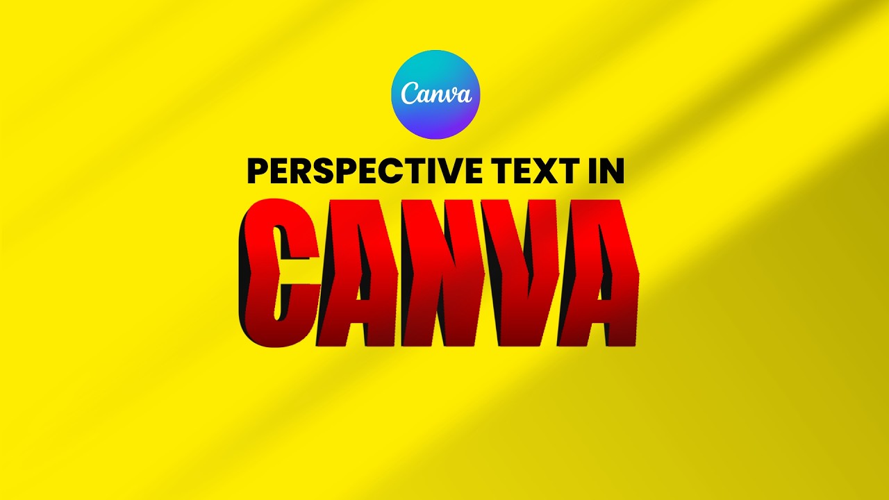 Perspective 3d Text In Canva ক্যানভা দিয়ে 3d টেক্সট বানান Sahed Hassan ...