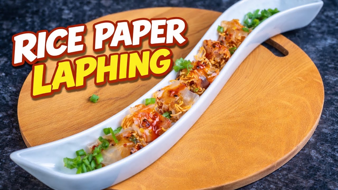 Spicy Homemade Rice Paper Laphing 😋| घर पर बनी चटपटी राइस पेपर लाफिंग ...