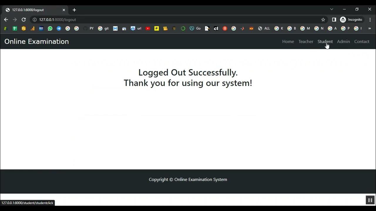Online Examination for Student in Python Django - YouTube