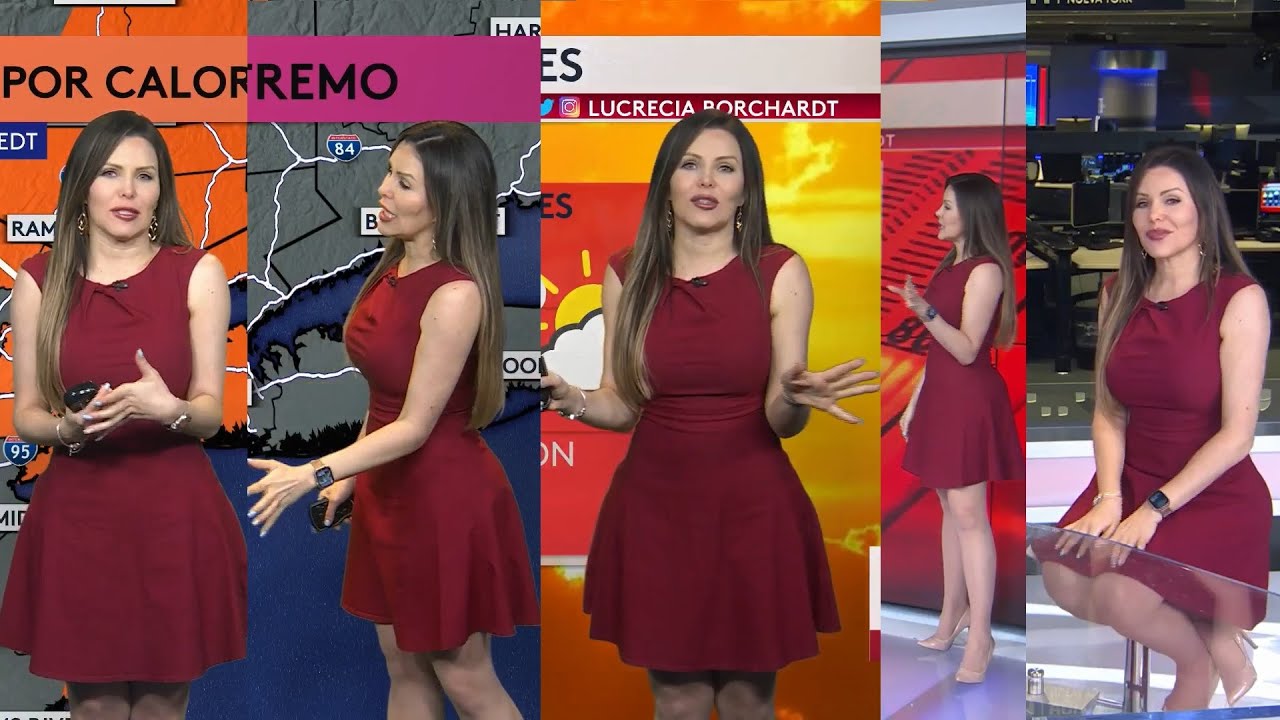 Lucrecia Borchardt for Univision 41 Nueva York with the Weather report ...