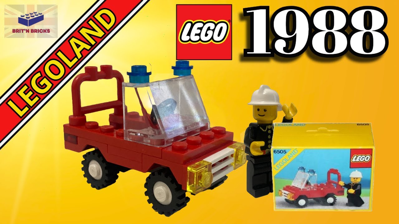 LEGO - Classic Town - Set 6505-1 - (1988) Fire Chief's Car - YouTube