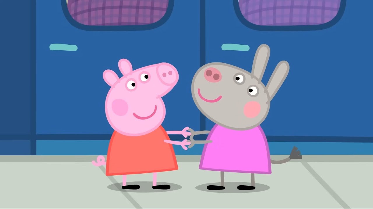 Peppa Pig Delphine Donkey Book Read Aloud - YouTube