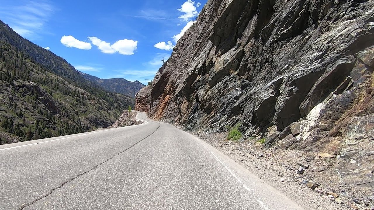 The Million Dollar Highway US 550 Between Silverton and Ouray, Colorado ...