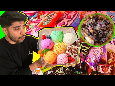 MARKETTEKİ TÜM DONDURMALARI KARIŞTIRDIM!! 🍦 (Tadı Nasıl Oldu?)