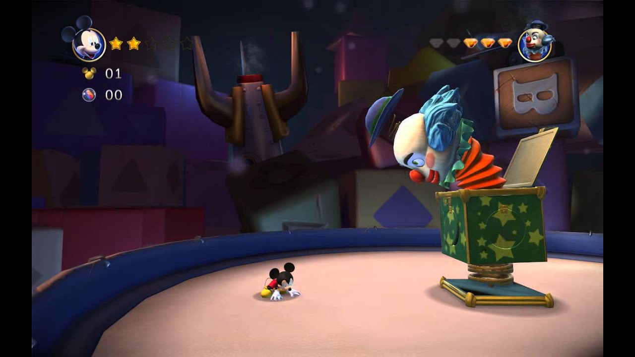 夢幻城堡（Castle of Illusion Starring Mickey Mouse）BOSS 2 小丑 - YouTube