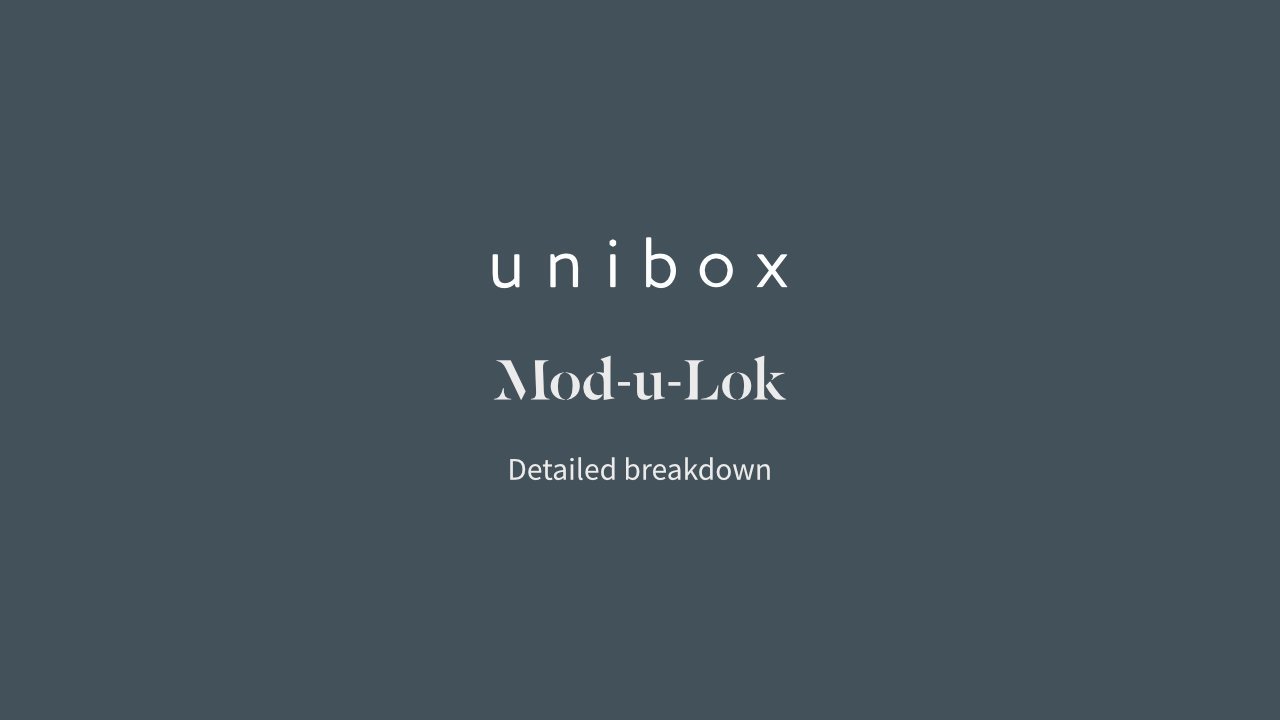 UNIBOX - MOD U LOK - Detailed breakdown - YouTube