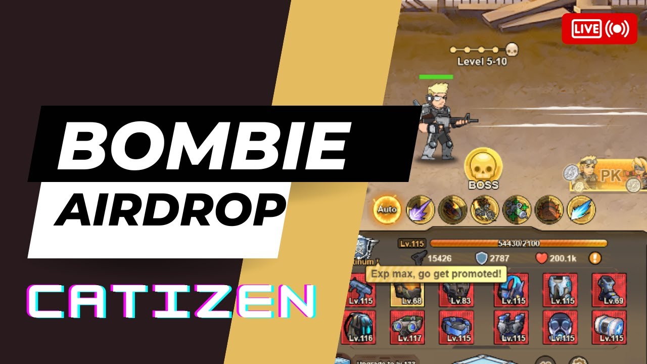 BOMBIE - NOVO PLAY TO AIRDROP DO CATIZEN - MEGA OPORTUNIDADE - YouTube