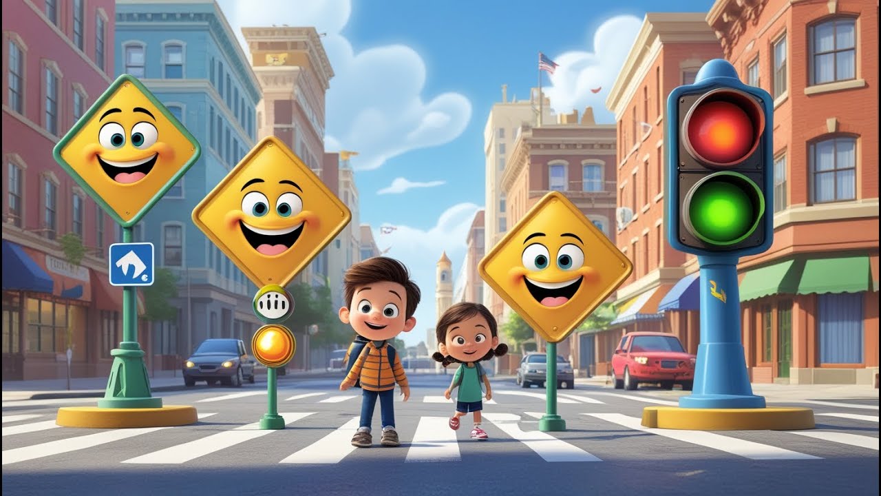 Talking Traffic Signs! – Kids Song 🚦🗣️ - YouTube
