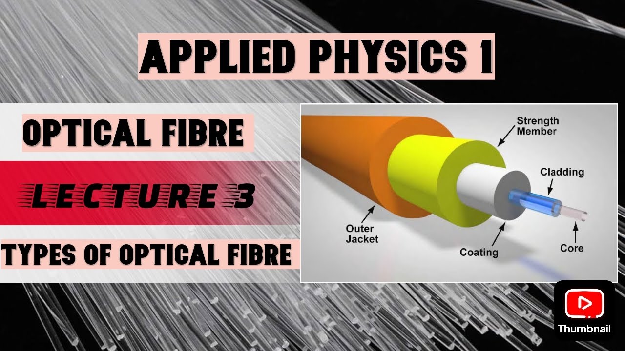 Applied physics|Btech Semester 1 |Optical fibre| lec 3| Types of ...