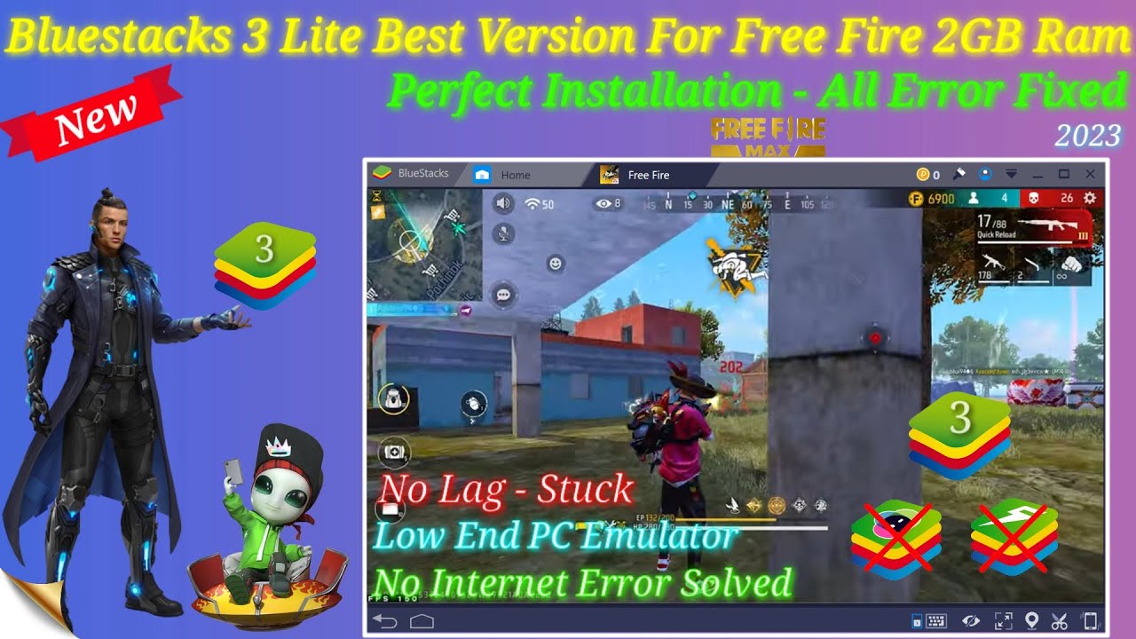 New Bluestacks 3 Lite Best Emulator For Free Fire Low End PC | Best ...
