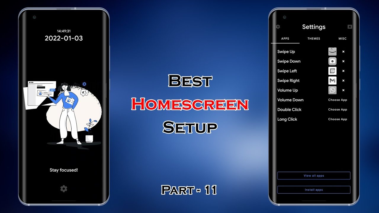 Best Home Screen setup | Part :- 10 | Homescreen customization | How to ...