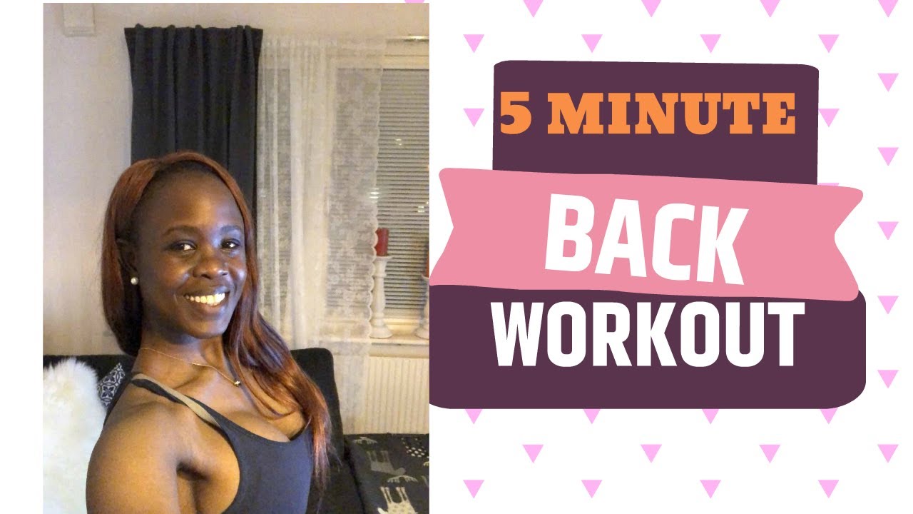 5 Minute Back Workout - YouTube
