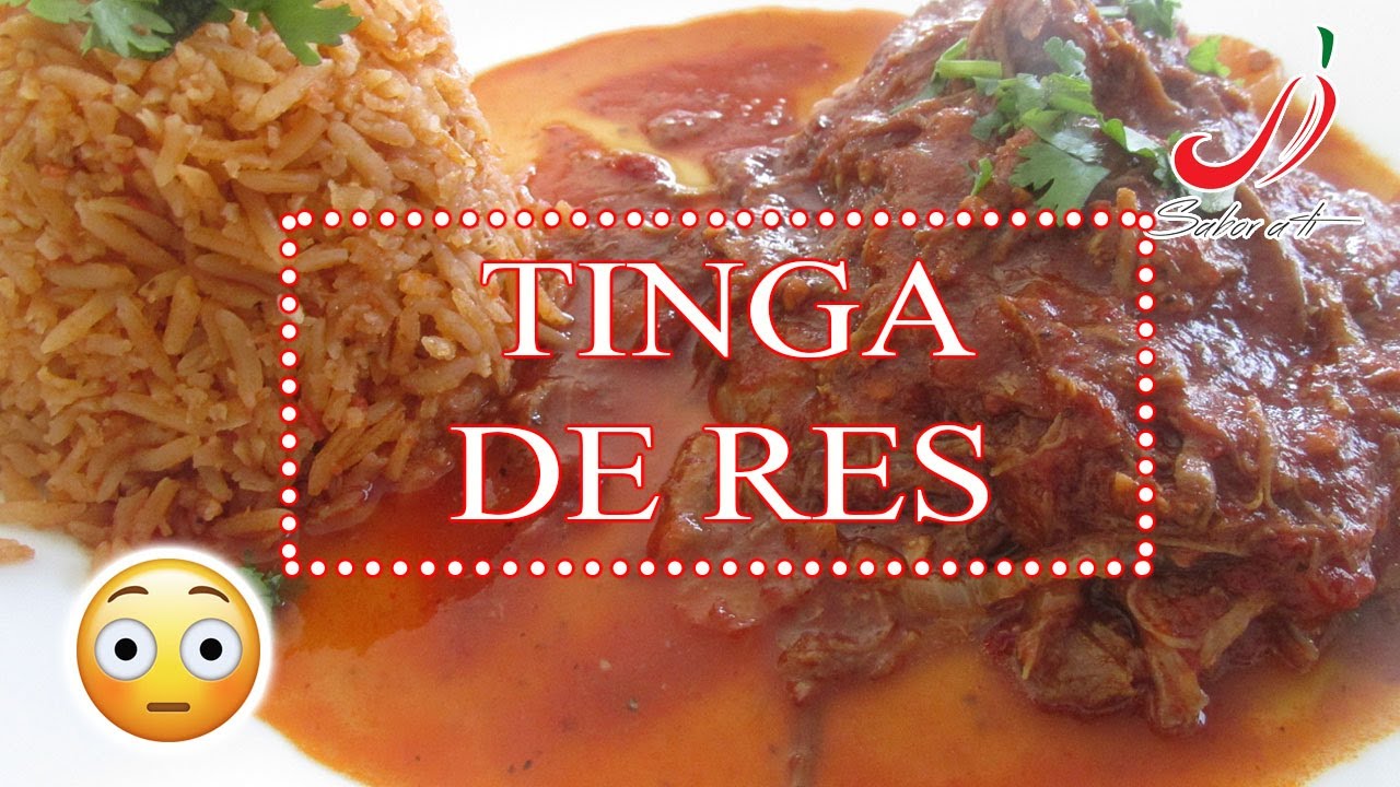 Tinga de res, deliciosa receta - YouTube