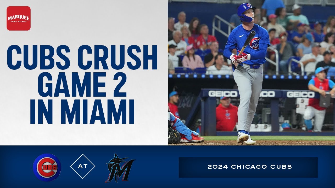 RECAP: Cubs take game 2 in Miami! - YouTube