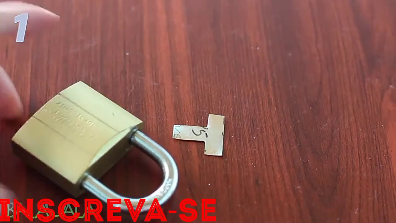 4 formas de abrir um cadeado simples e fácil - YouTube
