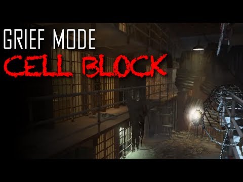 Grief Mode: Cell Block | MP5, Uzi, Death Machine Pack a Punch - YouTube