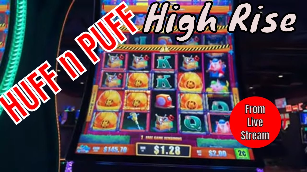 HUFF n PUFF HIGHRISE Slot Game First Ever Play - Wildfire Rancho Casino Las Vegas from Live ...