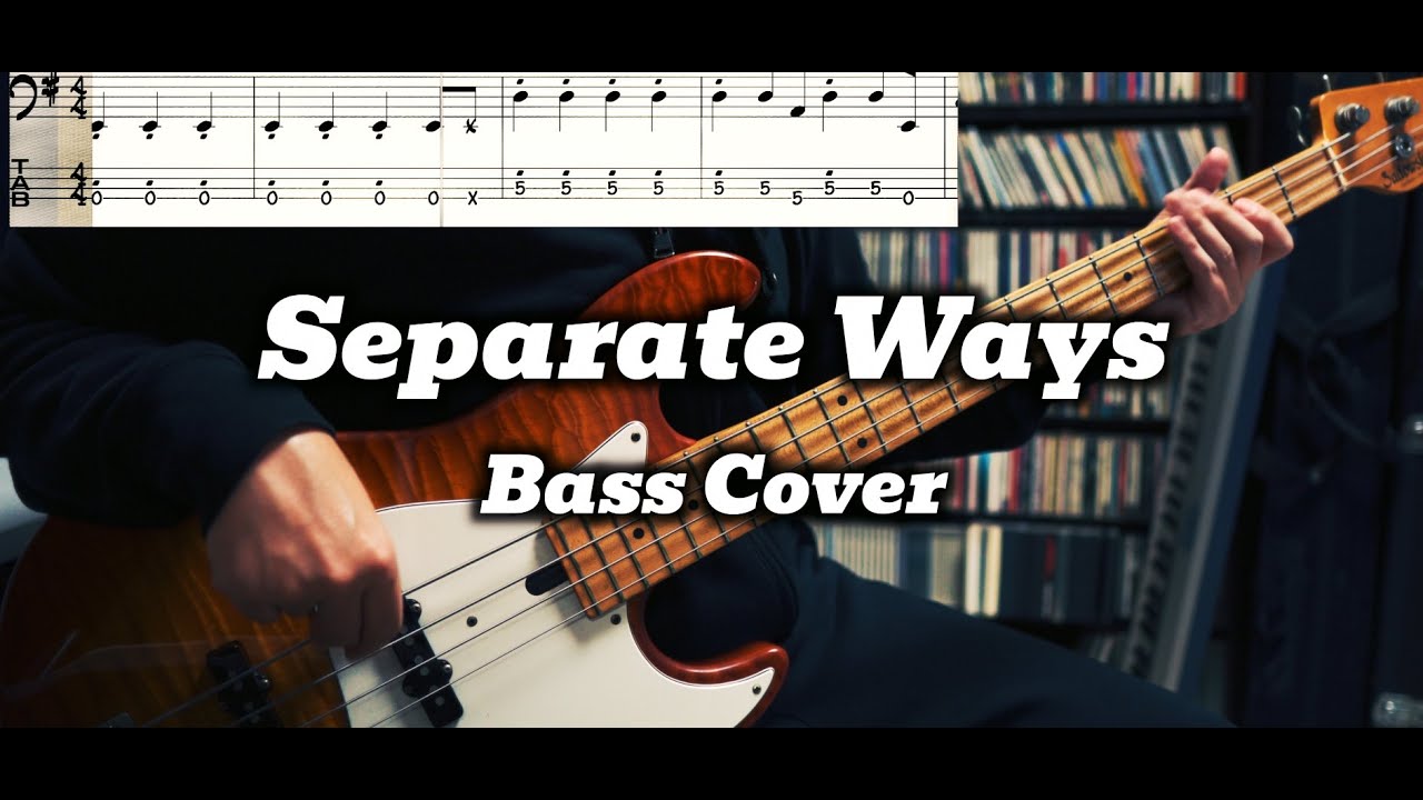 Journey - Separate Ways (Worlds Apart) (Bass Cover) TABS - YouTube