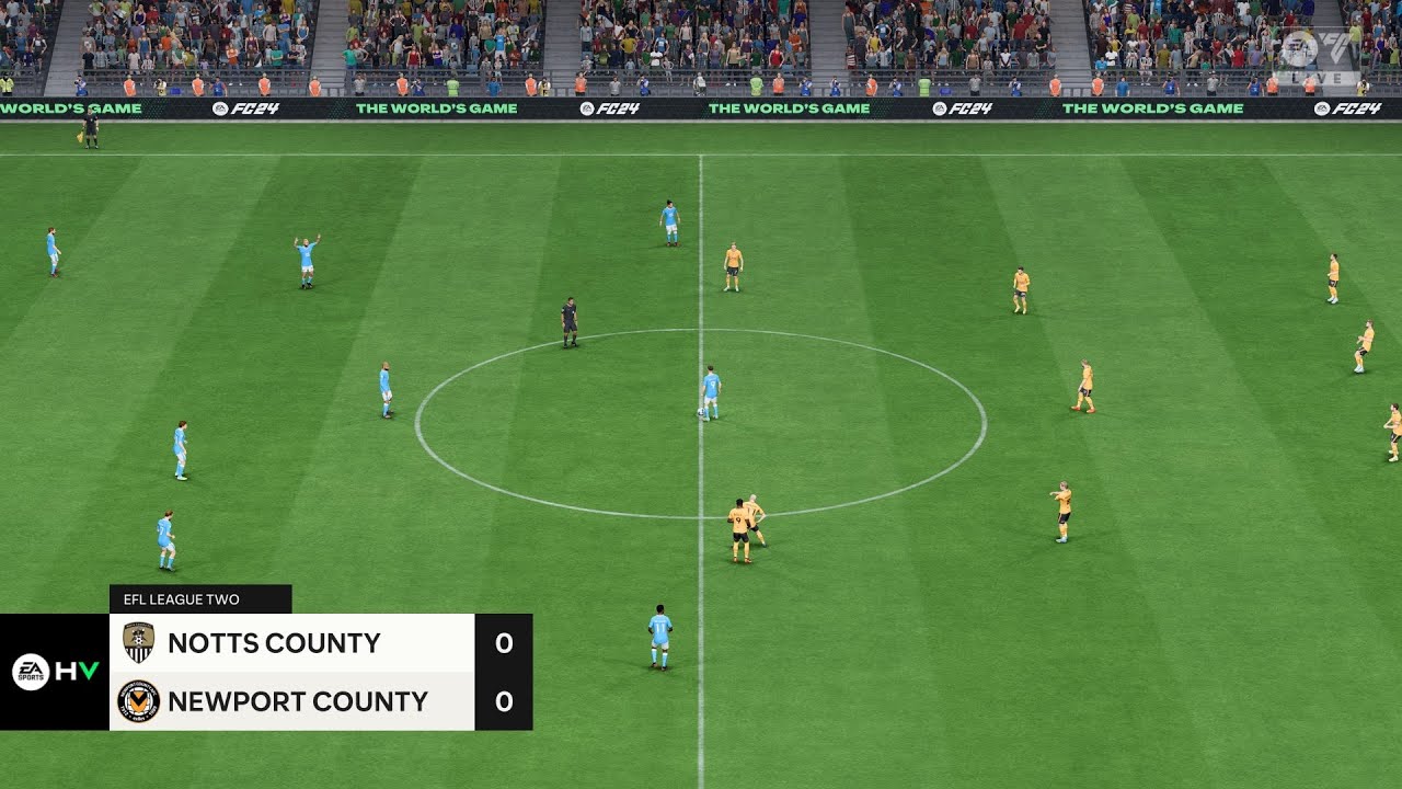 Notts County vs Newport County (24/10/2023) EFL League Two EA FC 24 PS5 ...