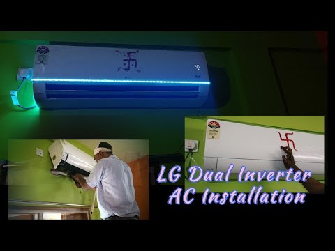 Unboxing and installation video of AC(air conditioner) LG 1.5 ton 5 ...